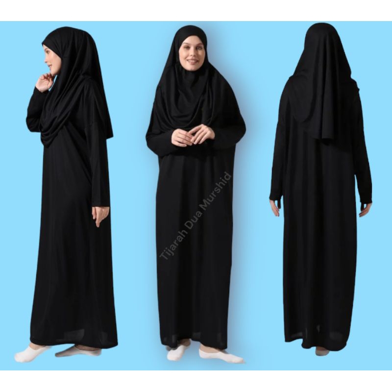 JUBAH MUSLIMAH ( PEREMPUAN ATAU PELAJAR MADRASHA ) HITAM KOSONG ...