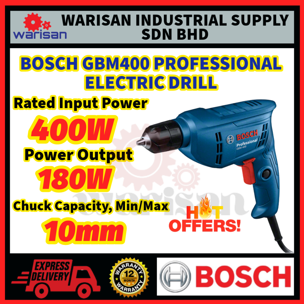 BOSCH GBM400 Professional Electrical Drill | Shopee Malaysia