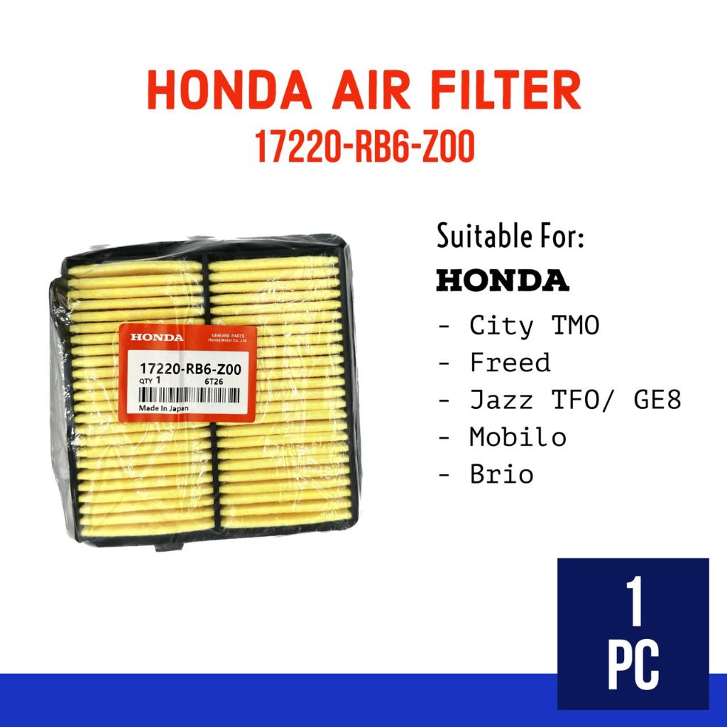 HONDA 17220-RB6-Z00 PENAPIS UDARA ENJIN - HONDA CITY TMO/ JAZZ TFO/GE8 ...