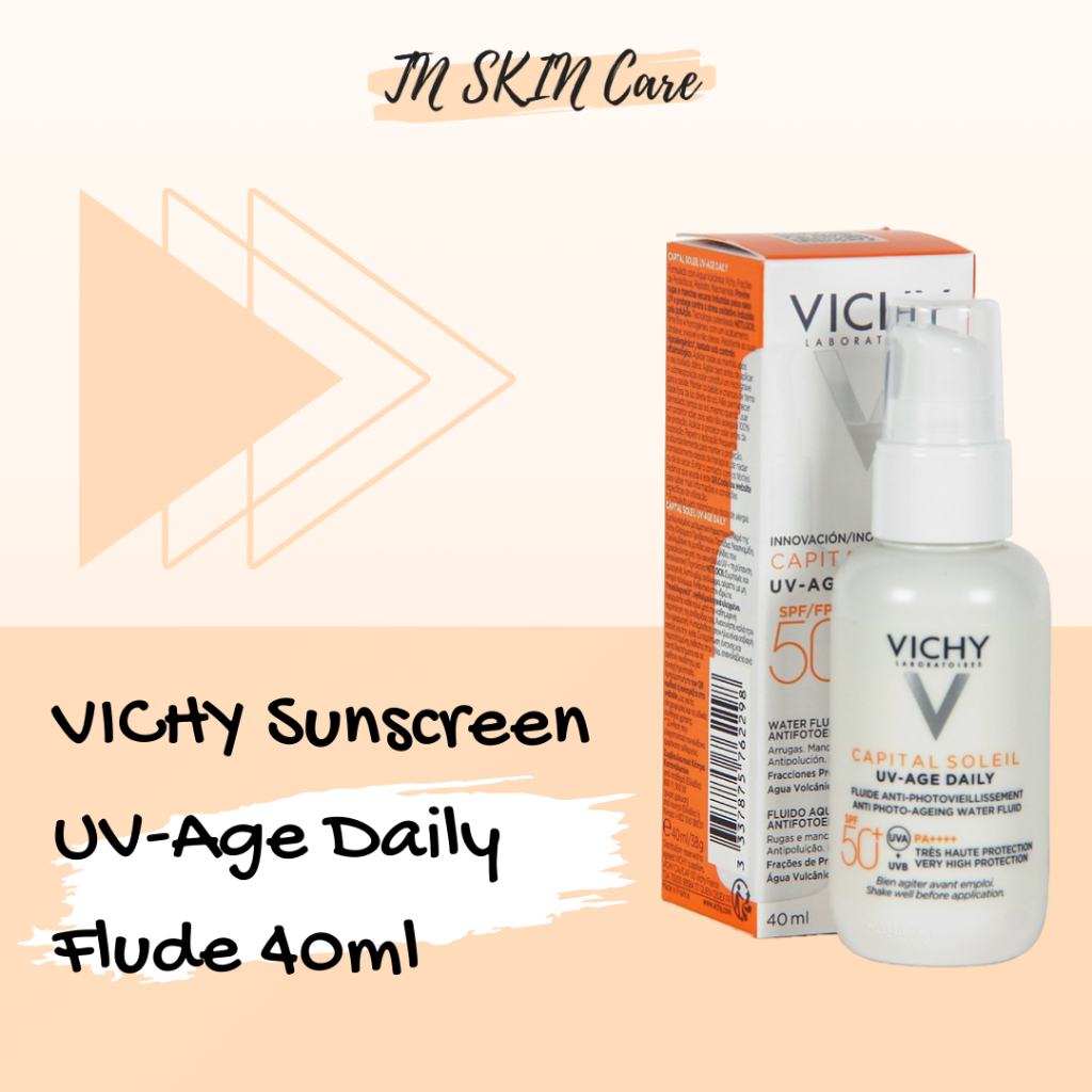 VICHY Sunscreen 40ml Capital Soleil UV-Age Daily Flude Anti ...