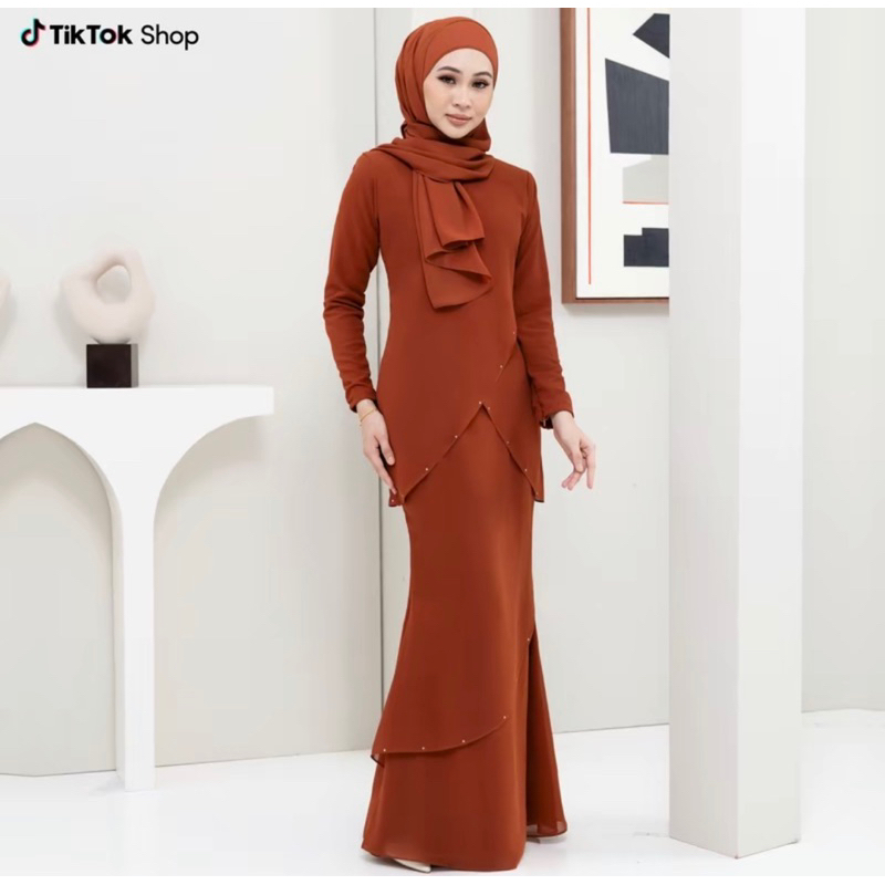 Baju Raya Brick Orange 2024 | Shopee Malaysia