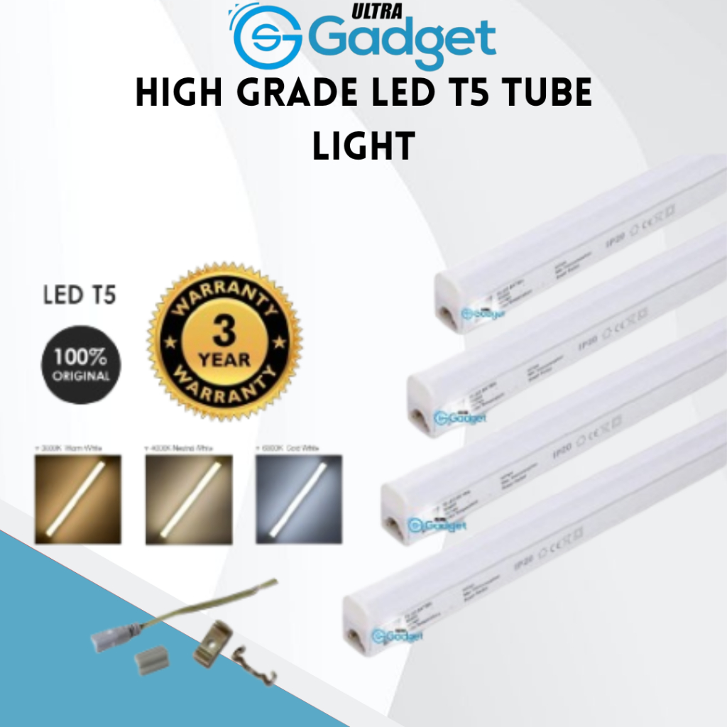High Grade LED T5 Tube Light Drop Curve Light Ceiling Light Lampu Plaster Siling Mentol T5 [3 ...