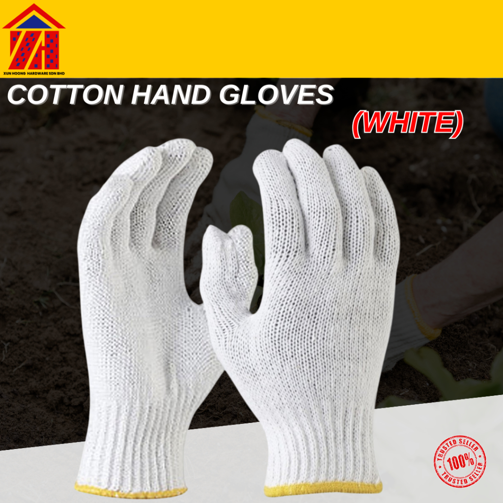 L MALL #1200 B104 Cotton Hand Gloves Gardening Safety Hand Gloves ...