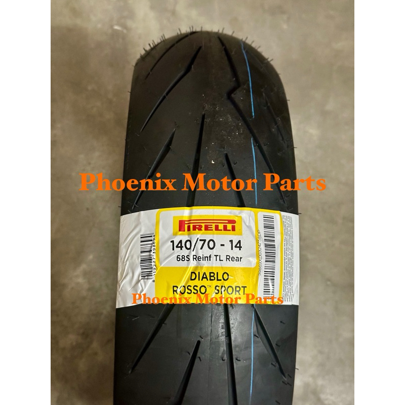 2025 Pirelli Rosso Sport Scooter 14 Tyre Tayar 140/70-14 Year 2025 ...