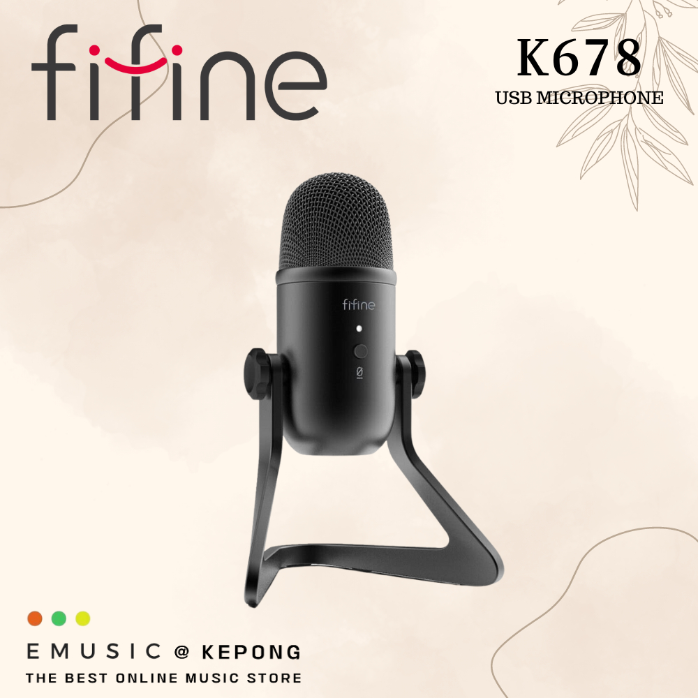 FIFINE K678 USB Microphone Best Budget For Studio Skype Zoom Meeting Calls (K-678) | Shopee Malaysia