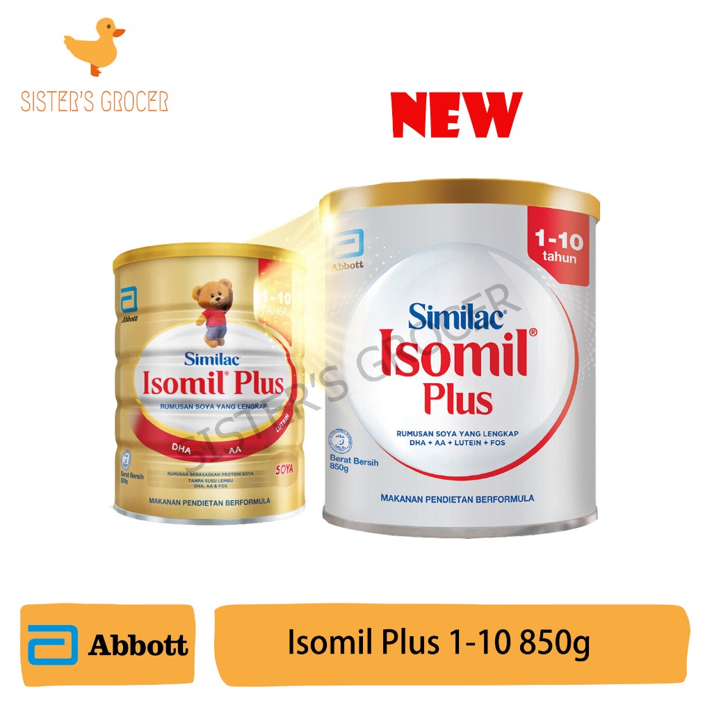Similac Isomil Plus Gold for 1 to 10 850g NEW | Shopee Malaysia
