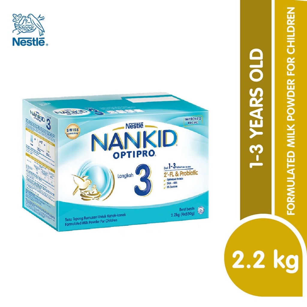 NESTLE NANKID Optipro with 2' FL Bib - Stage 3/ Stage 4 (2.2kg ...