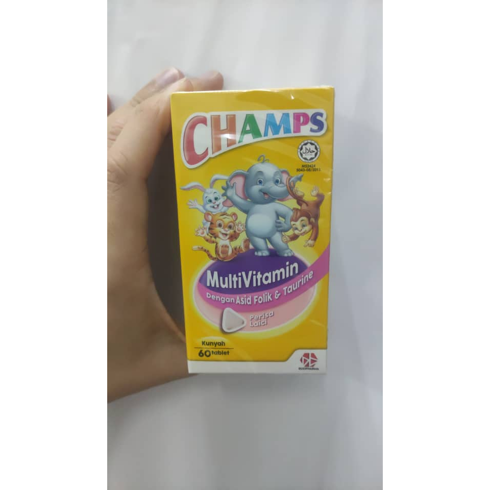 CHAMPS Multivitamin Plus Folic Acid and Taurine (60's) | Shopee Malaysia