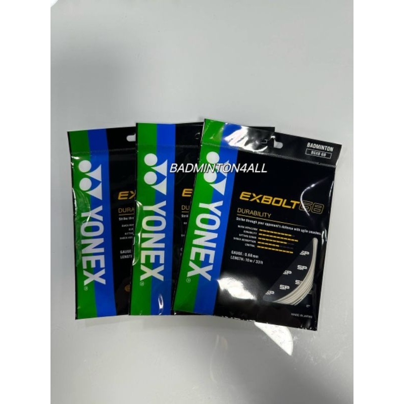 ️[ NEW ARRIVAL ] ️YONEX EXBOLT 68 BADMINTON STRING🔥 BEST PRICE👍 ...