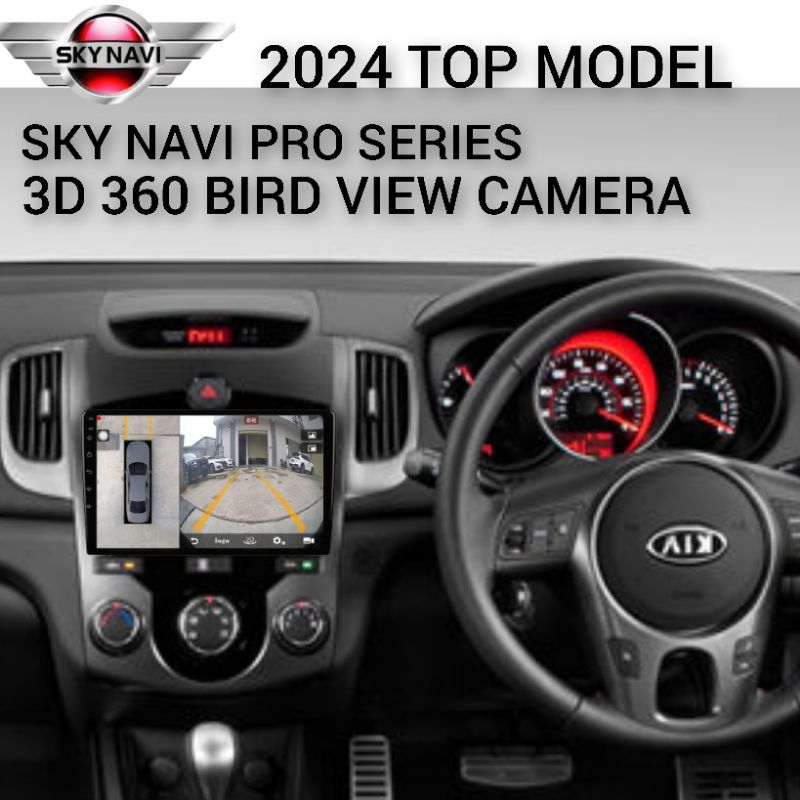KIA FORTE SKY NAVI PRO SERIES ANDROID PLAYER WITH 360 CAMERA | Shopee ...