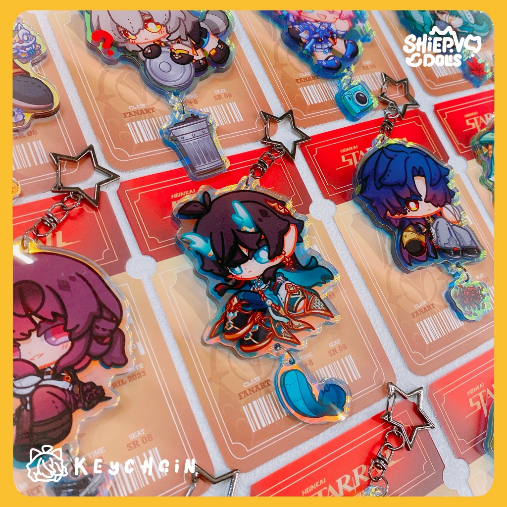 [Shiervodolls] HSR Holo Keychain | Honkai Star Rail 崩坏星穹铁道 钥匙扣钥匙圈 ...
