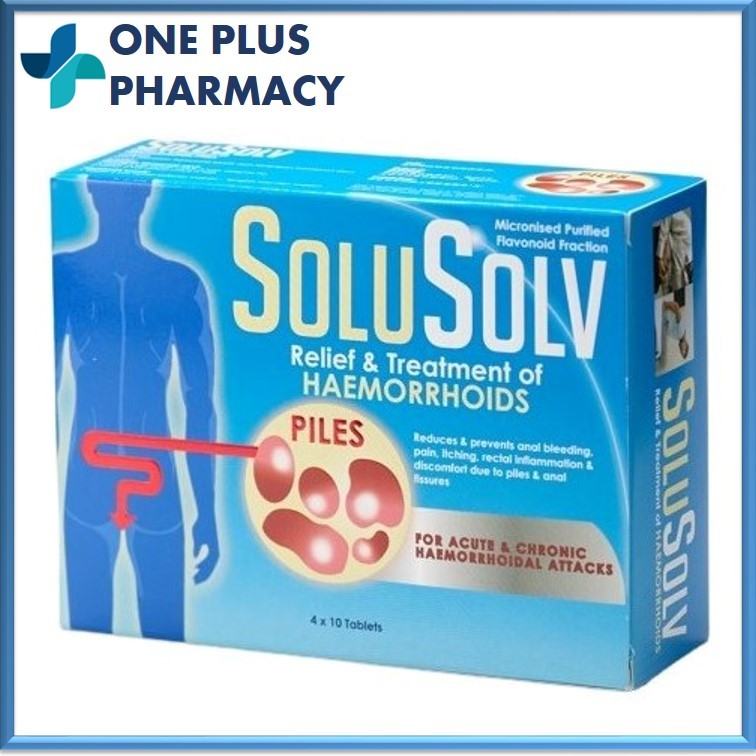 Solusolv Relief & Treatment of Haemorrhoids 40's [EXP 06/2026] [For ...