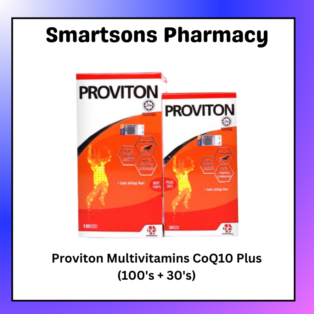 Proviton CoQ10 plus multivits 90'S + 30'S (EXP:10/25) | Shopee Malaysia