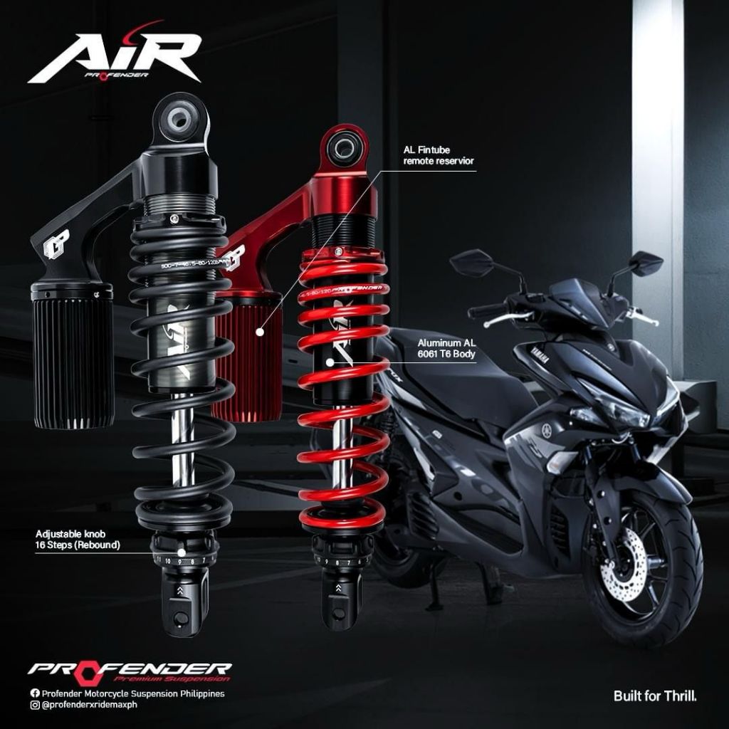 XMAX NVX NVX ORIGINAL PROFENDER AIR SERIES Absorber Suspension 350mm ...