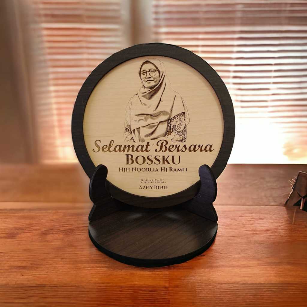 [FAST SHIPPING] Ukiran Laser Gambar Kayu / Laser Cut Engrave Wood Photo ...