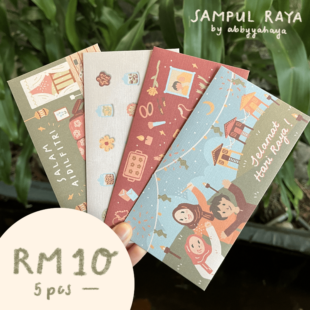 sampul duit raya cute RM10 for 5pcs/set by fleorettes | Shopee Malaysia