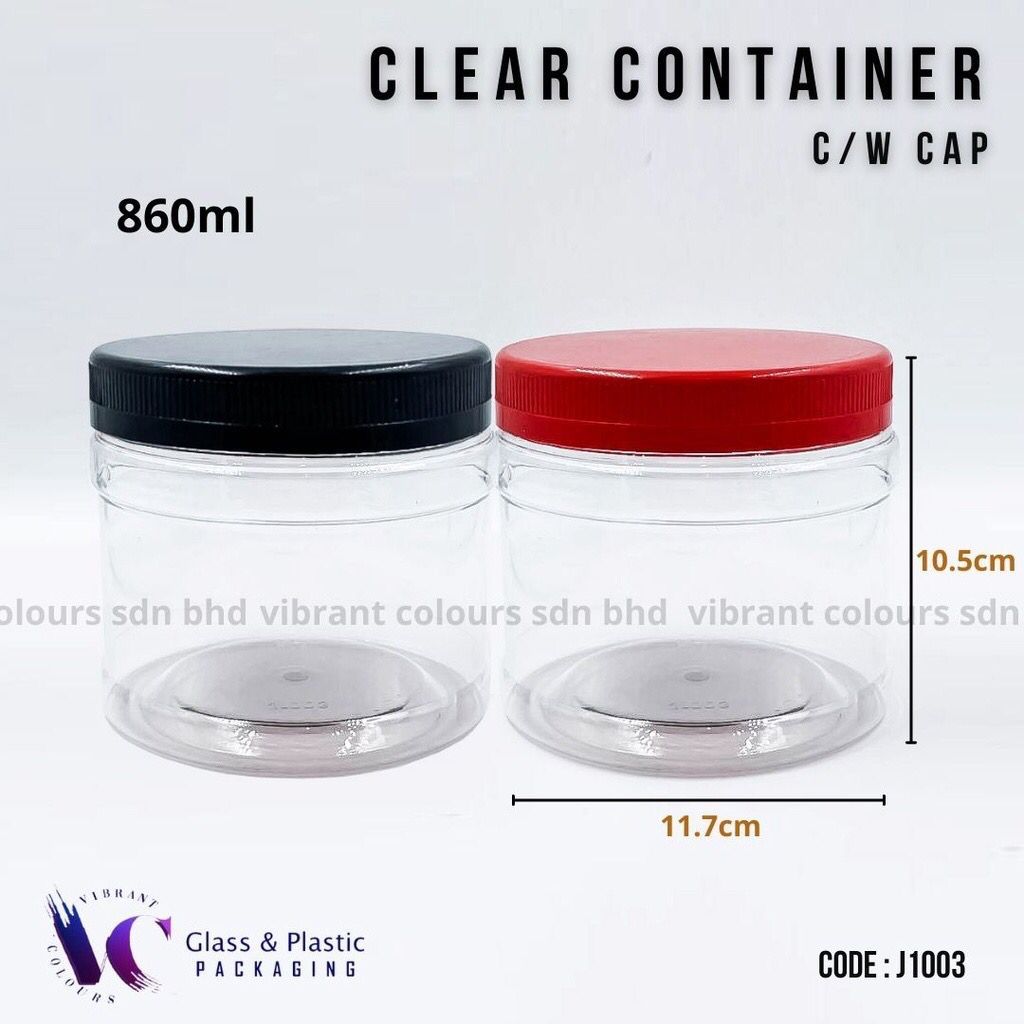 860ML PLASTIC PET CONTAINER/ BALANG BISKUT/ BALANG || J1003 POST TODAY ...