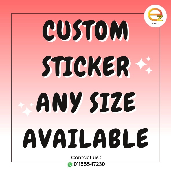 Custom sticker label printing *Any size available* Rm10 | Shopee Malaysia
