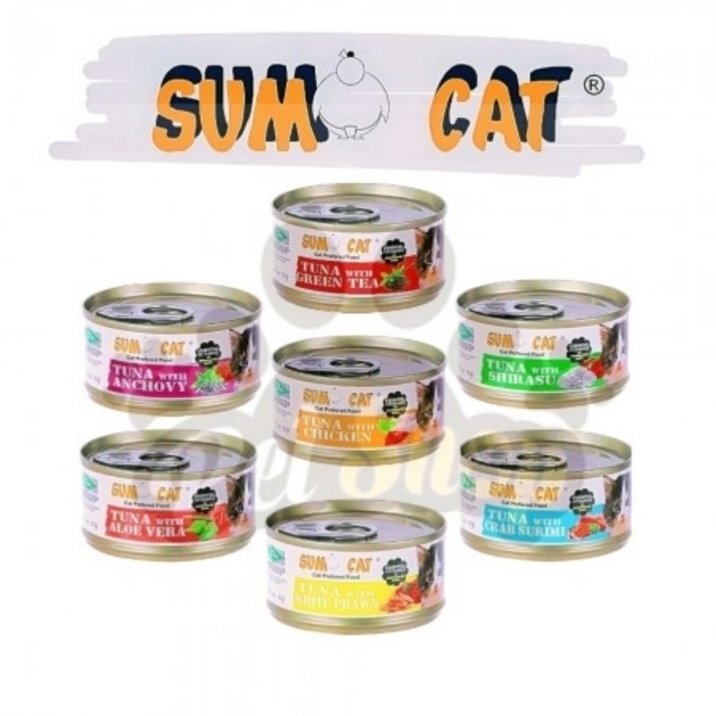 Sumo Cat Premium Cat/Kitten Canned Wet Food Tuna Series (80g) | Shopee ...