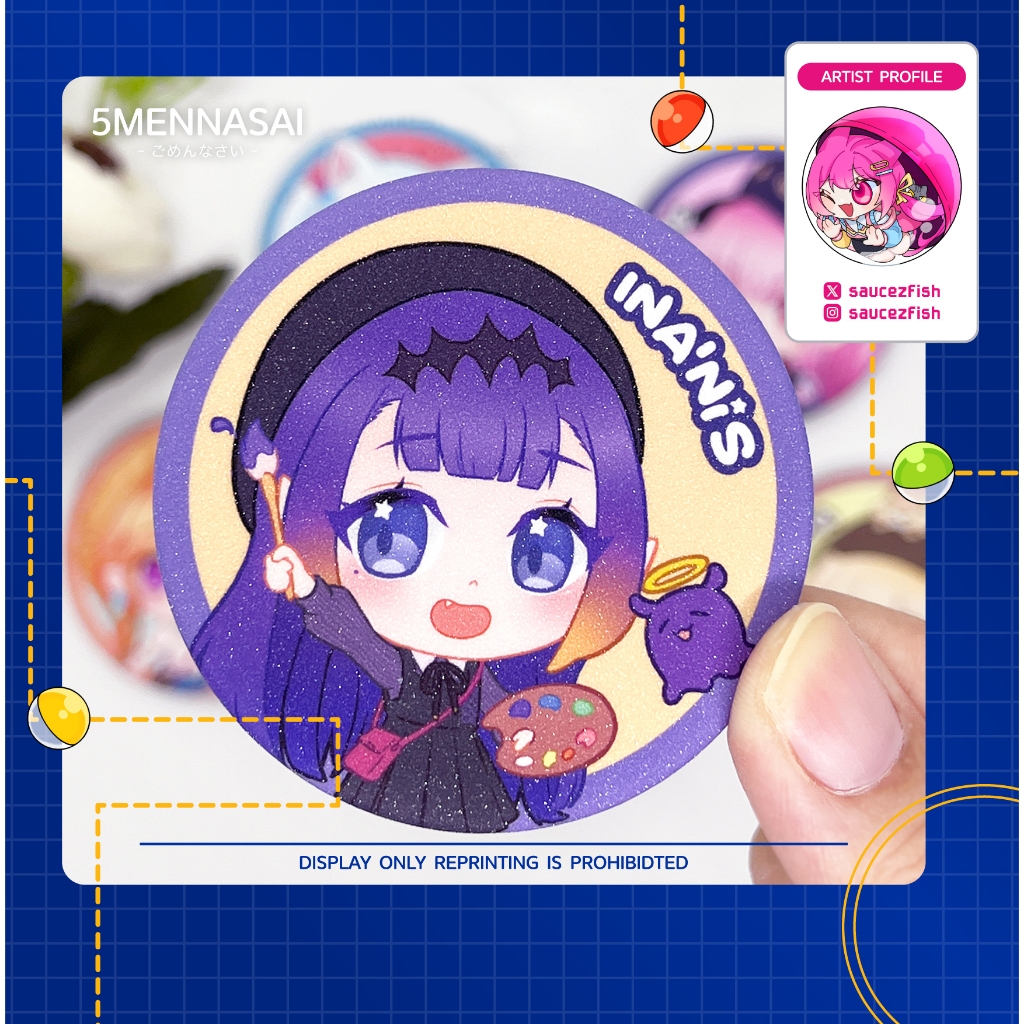 Vtuber HOLOMYTH Badges + Stickers Set [Hololive EN] | Shopee Malaysia