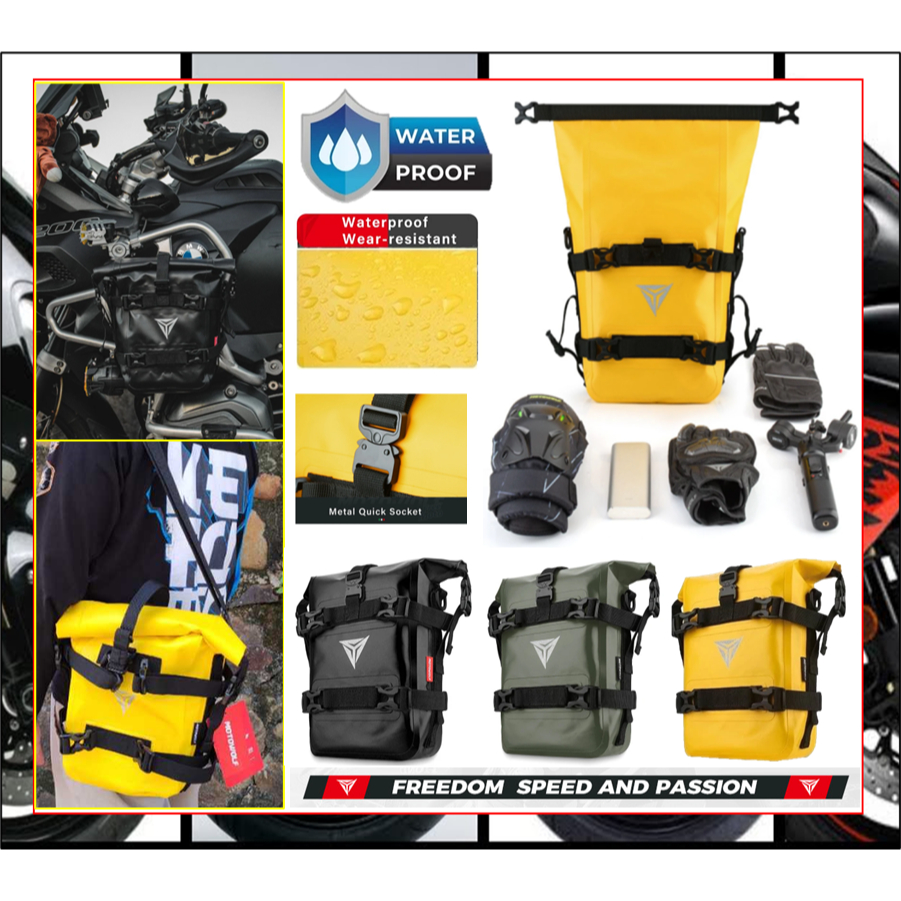 MOTOWOLF Waterproof Bumper Crash Bar Bag Side Bag MDL0715 ADVENTURE ...