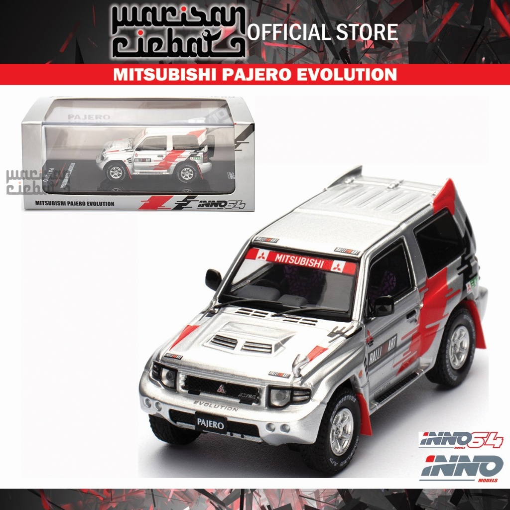 Inno Models Inno64 1/64 Mitsubishi Pajero Evolution "Ralliart" Silver ...