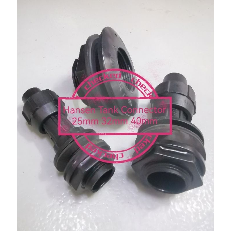Hansen Tank Connector 25mm 32mm 40mm 3/4" 1" 1-1/4" Hansen Fitting ...