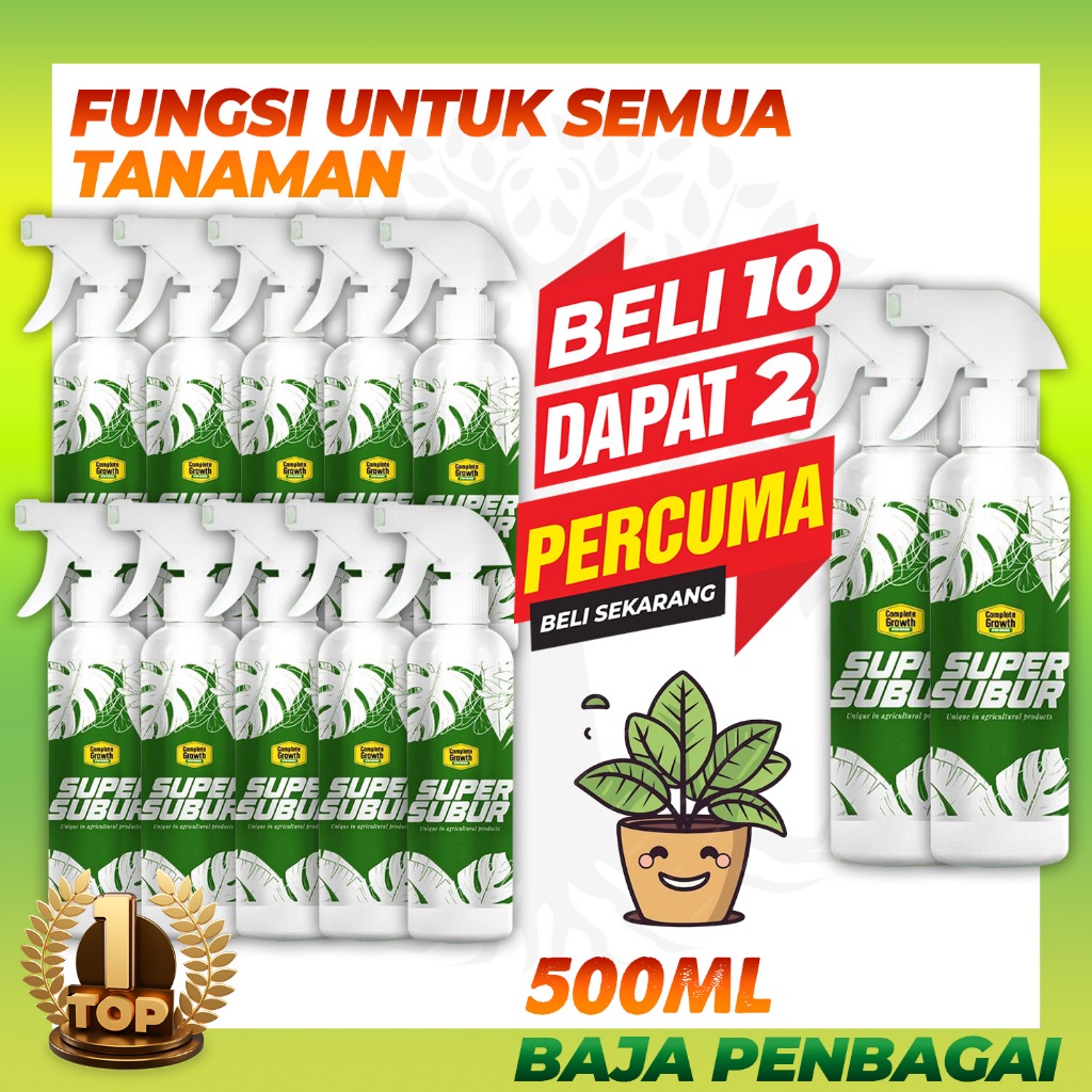 Beli 10 percuma 2 Baja Super Subur 500ml, Baja Super Subur/ Baja/ Baja ...