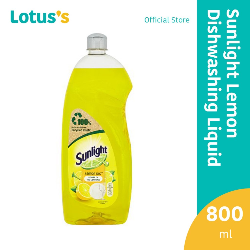 Sunlight Lemon 100 with Real Lemon Extracts Dishwashing Liquid 800ml ...