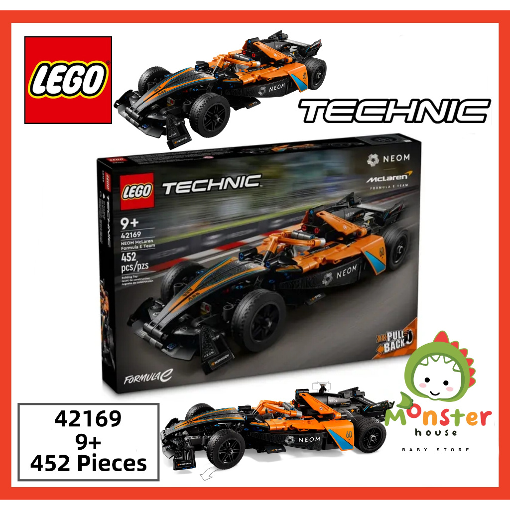 Original LEGO Technic 42169 NEOM McLaren Formula E Race Car ( 452 ...