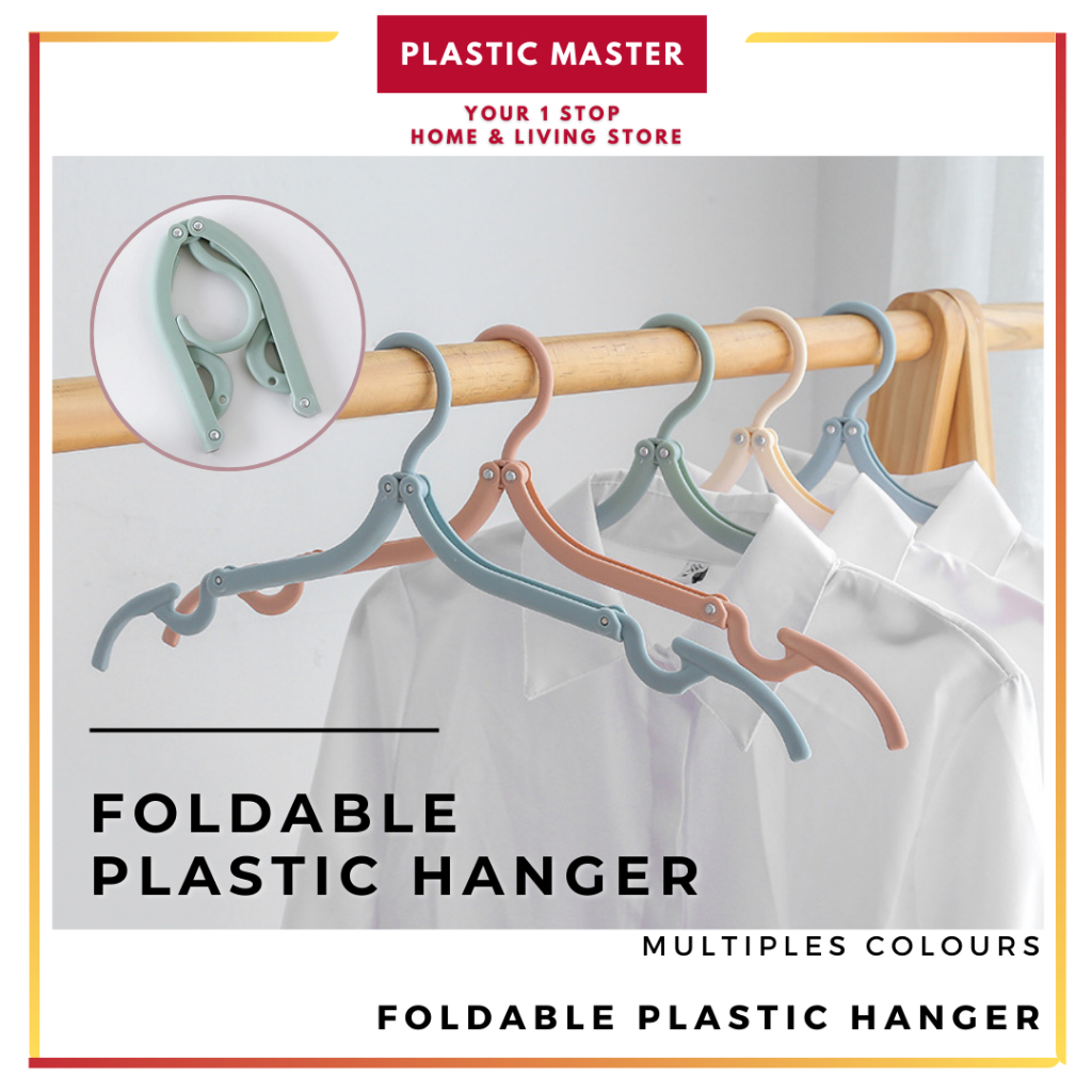 Portable Travel Folding Hanger Foldable Plastic Hanger Non-slip Hanger ...
