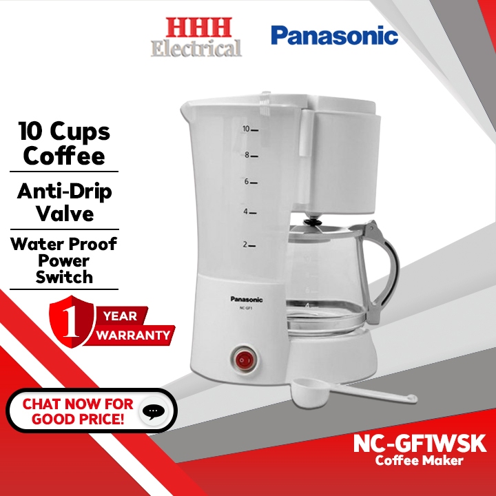 PANASONIC NC-GF1WSK COFFEE MAKER 10 CUPS 1.34 L NC-GF1 | Shopee Malaysia