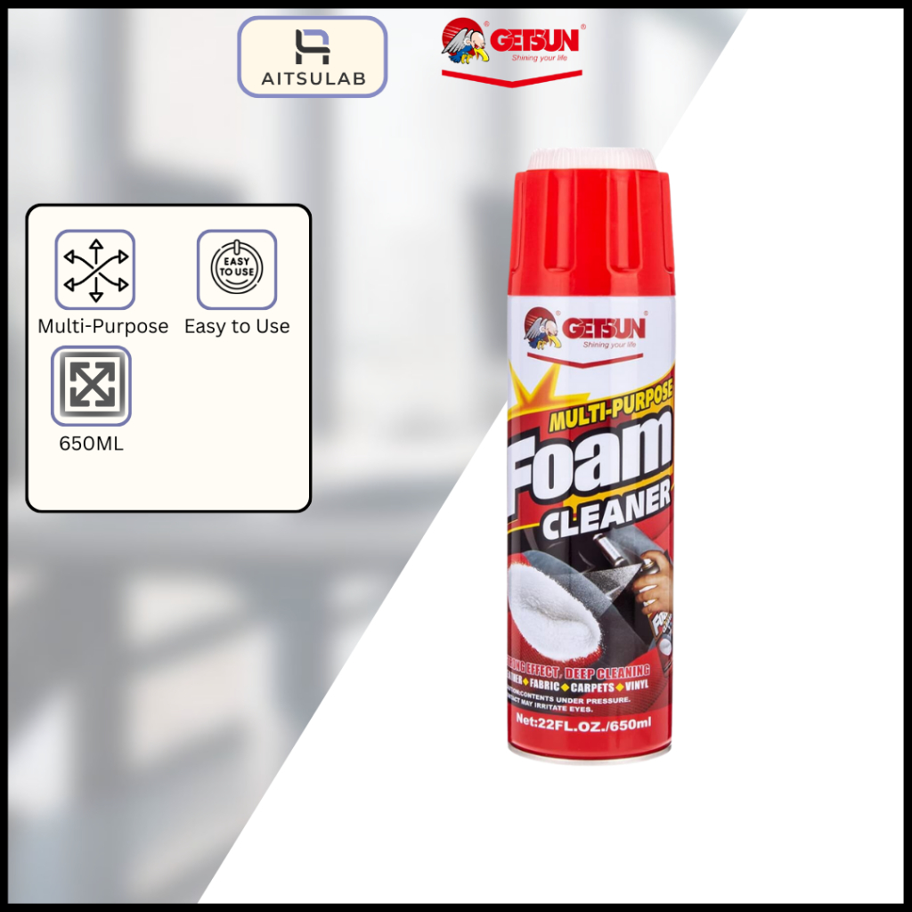 Getsun spray foam cleaner multi purpose foam Cleaner with brush G-5014 ...