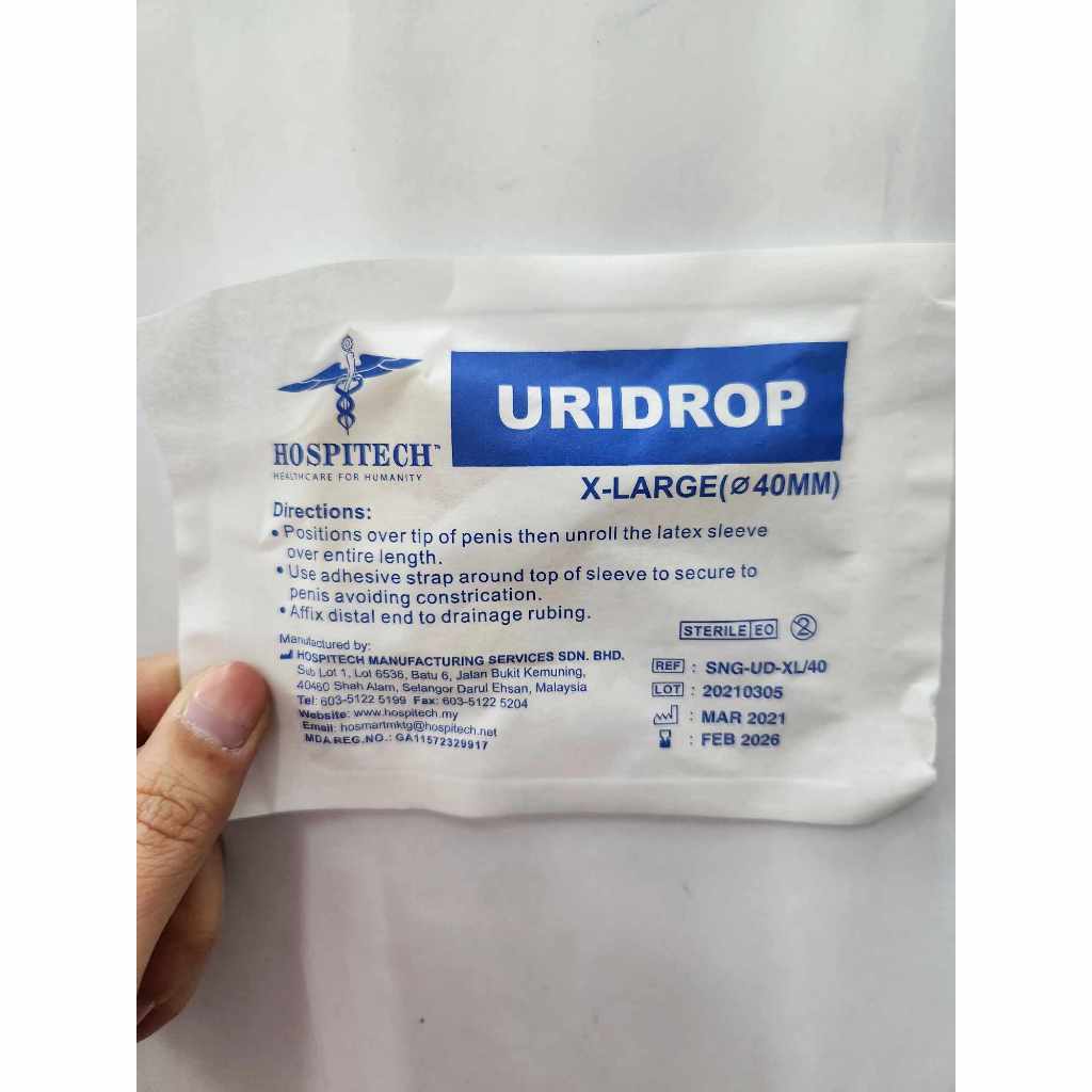 URIDROP Male External Catheter (condom catheter) XL-40MM / PCS | Shopee ...