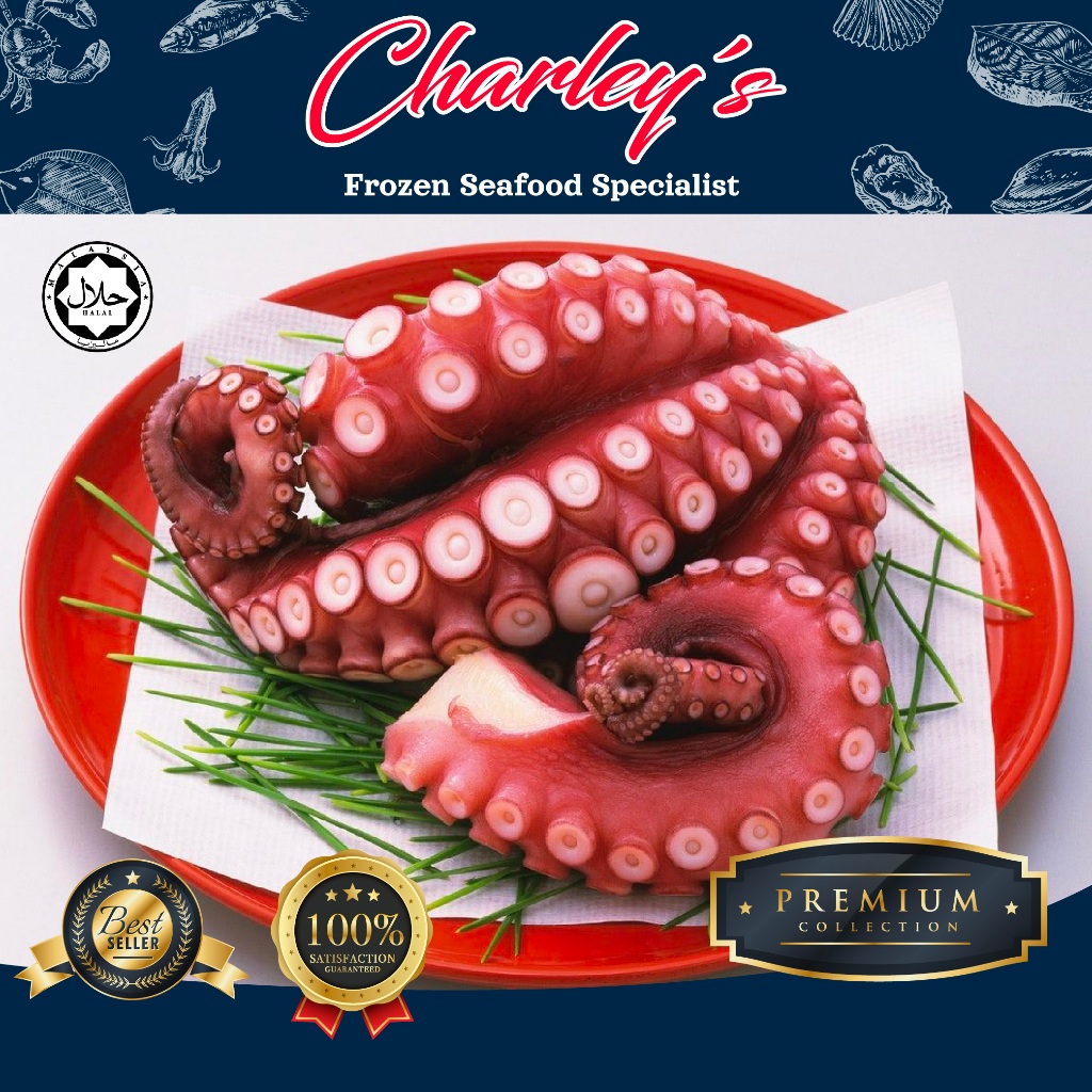 Cooked Giant Octopus Leg 3-4PC 250G | Boiled Tako | Charleys Food ...