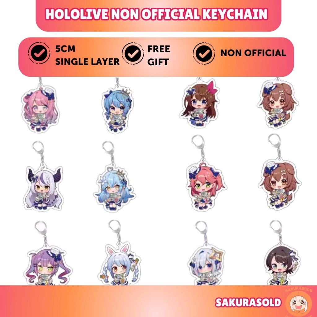 Hololive Keychain Hololive Keychains Hoshimachi Suisei Keychain Miko ...