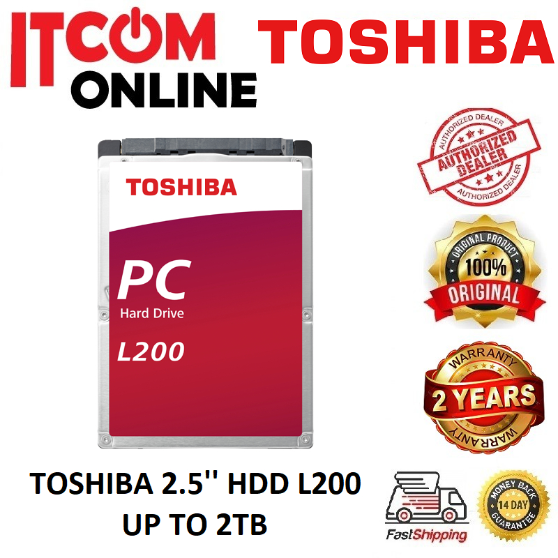 TOSHIBA 500GB 1TB L200 5400RPM 7MM SATA III NOTEBOOK HDD (HDWL110UZSVA ...