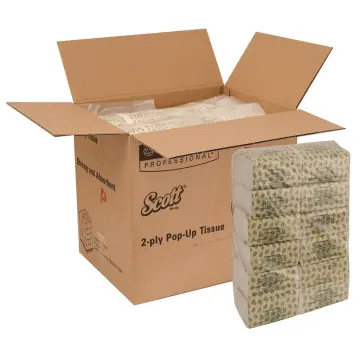 SCOTT® 2-Ply Pop Up Tissues 10792 (6 bags x 12 pkts x 180s) | Shopee ...