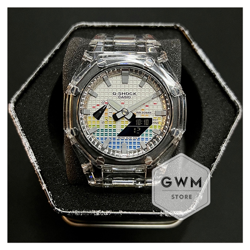 Casio G-Shock "Casio Custom" Analog Digital White Musical Edition (Full ...