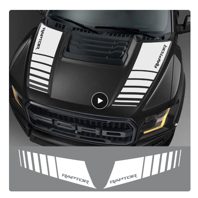 4X4 Ranger Raptor car bonnet sticker | Shopee Malaysia