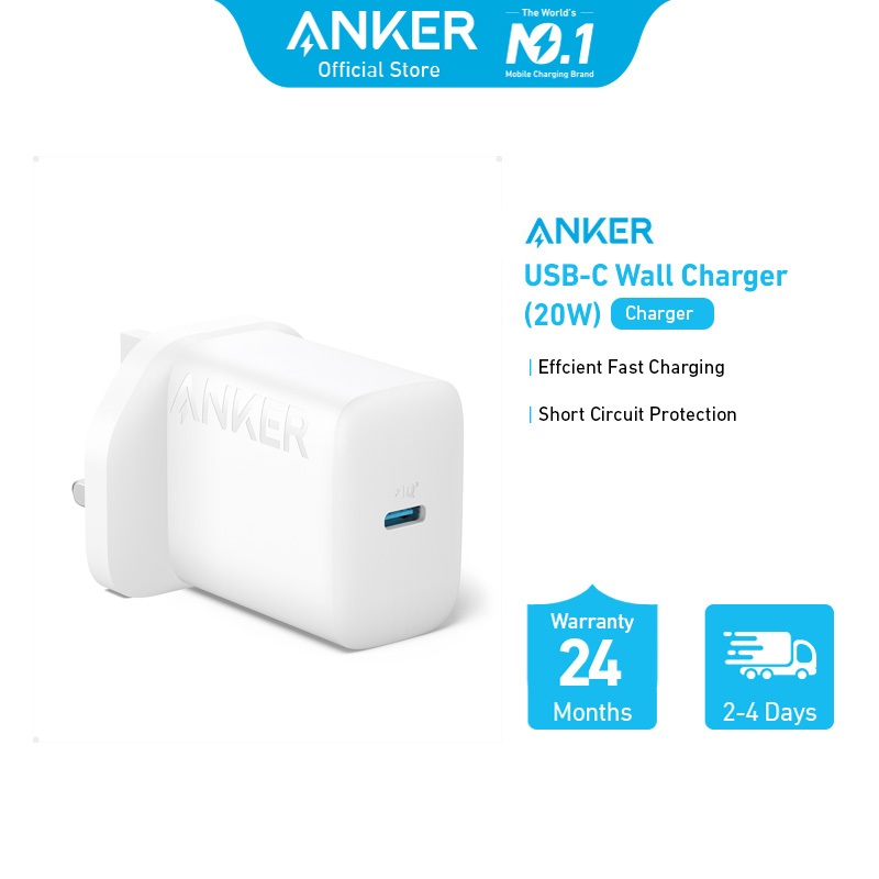 Anker 20W USB-C Wall Charger A2347 | Shopee Malaysia