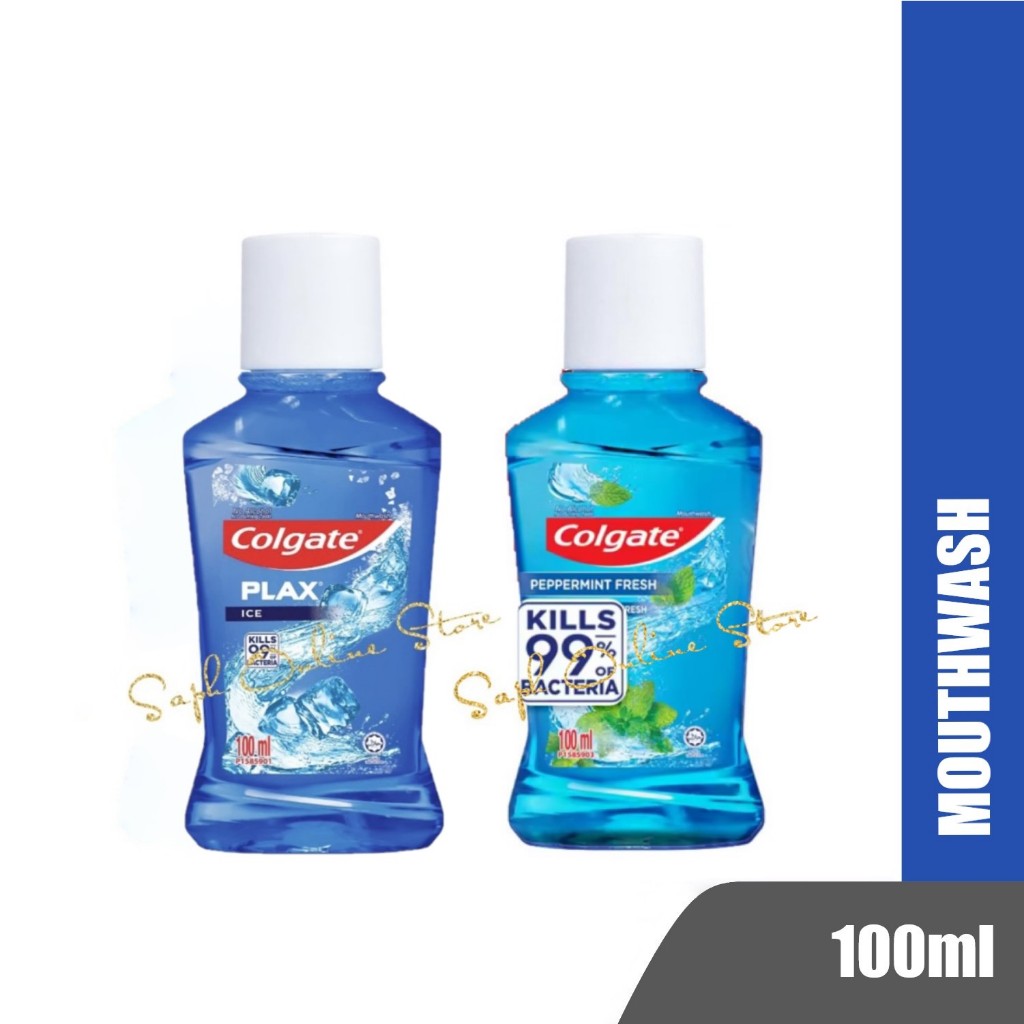 COLGATE Plax Mouthwash (100ml) - Ice / Peppermint Fresh | Shopee Malaysia