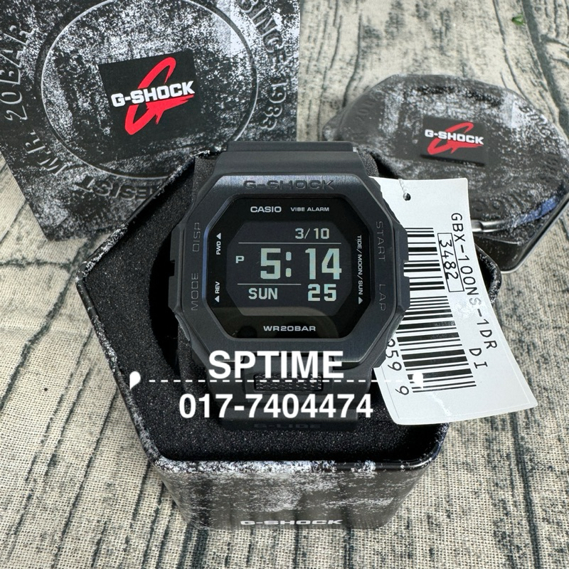 CASIO G-SHOCK G-LIDE GBX-100NS-1DR / GBX-100NS-1D / GBX-100NS-1 / GBX-100NS / GBX-100 BLACK ...