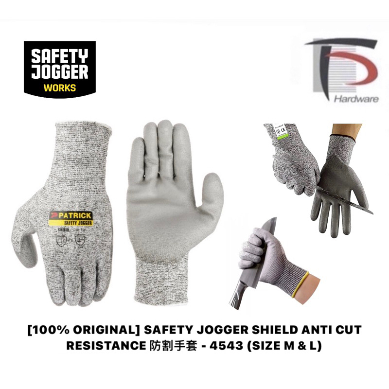 [100% ORIGINAL] SAFETY JOGGER CUT-RESISTANCE GLOVES / RUBBER GLOVE ...