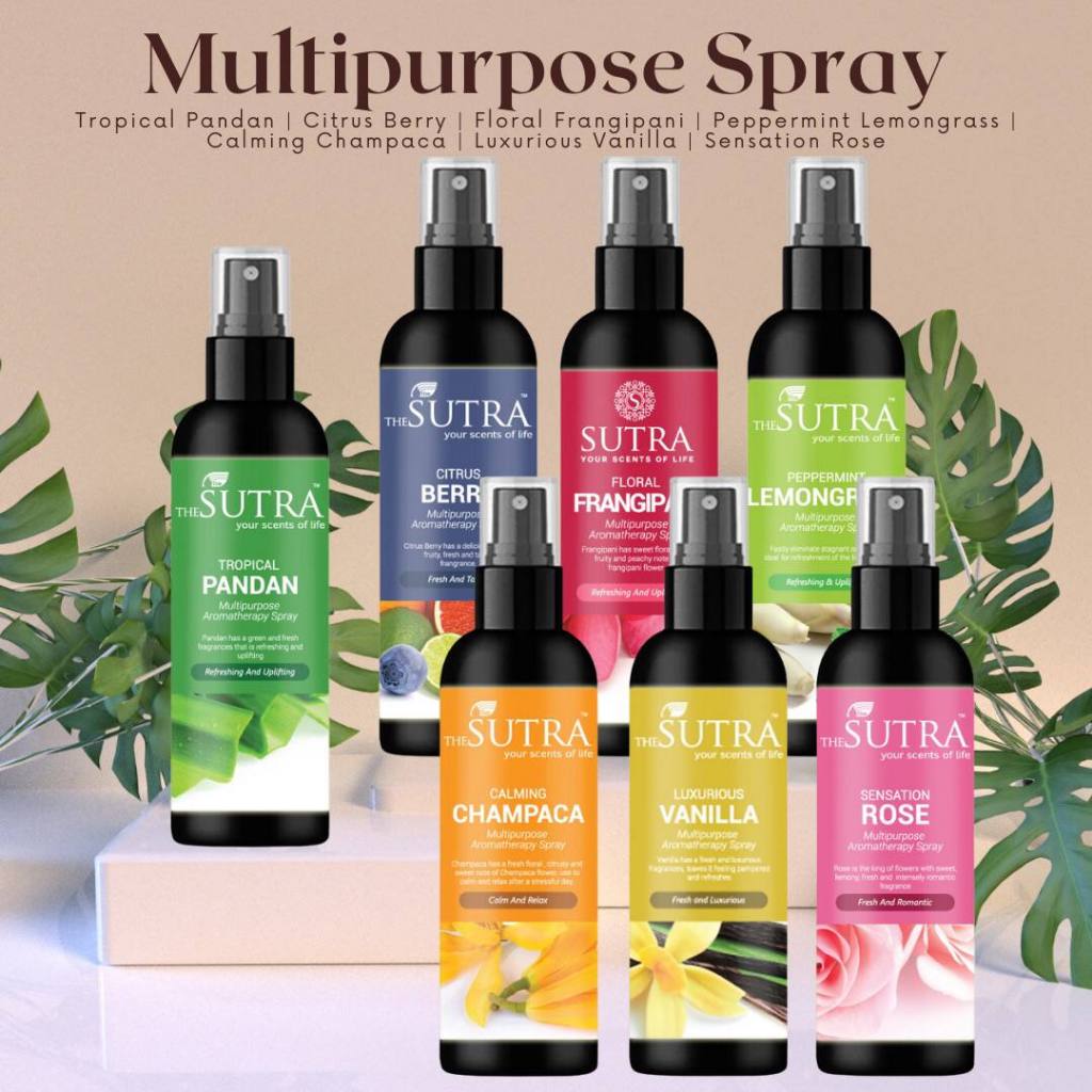 SUTRA MULTIPURPOSE SPRAY AROMATHERAPY | Air Freshener | Penyegar udara ...