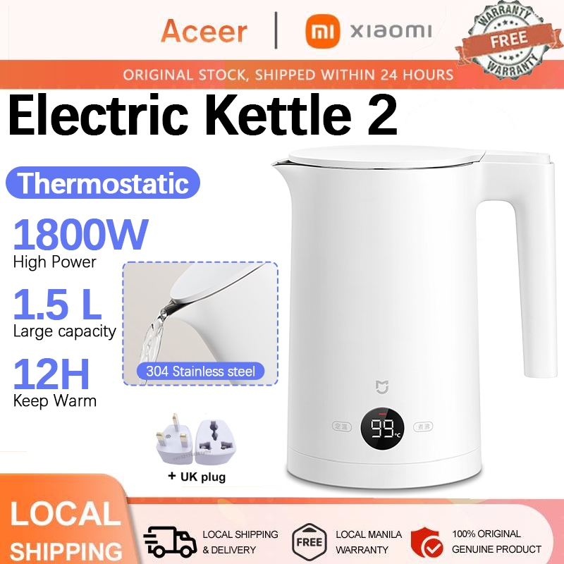 Xiaomi Mijia Electric Kettle 2 Heater Fast Hot boiling Stainless Steel ...