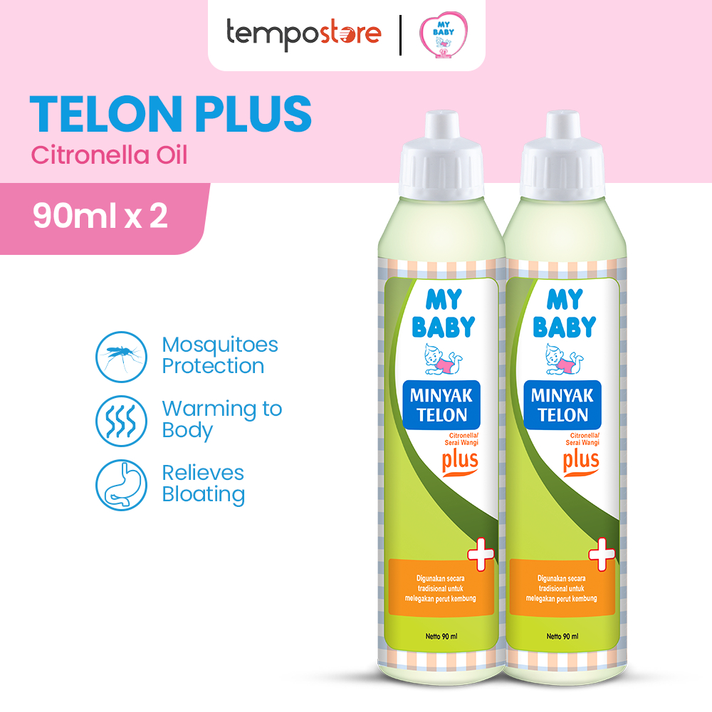 My Baby Telon Plus Citronella Baby Oil (90ml x 2 Pack/Bundle) | Shopee ...