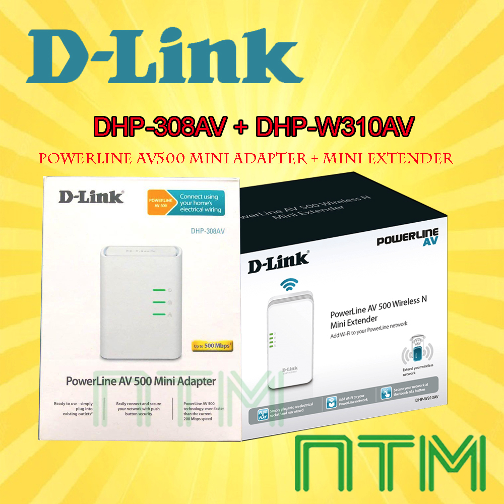 D-Link DHP-308AV & DHP-W310AV Powerline AV+ Mini Adapter | Shopee Malaysia