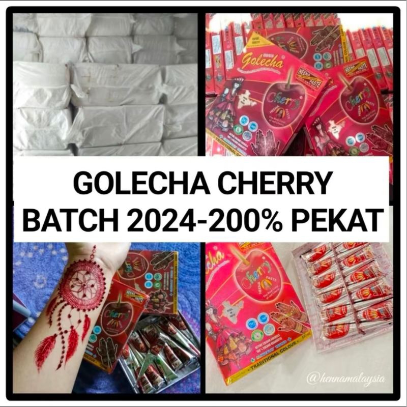 Golecha Cherry Henna box Inai Lukis Kotak | Shopee Malaysia