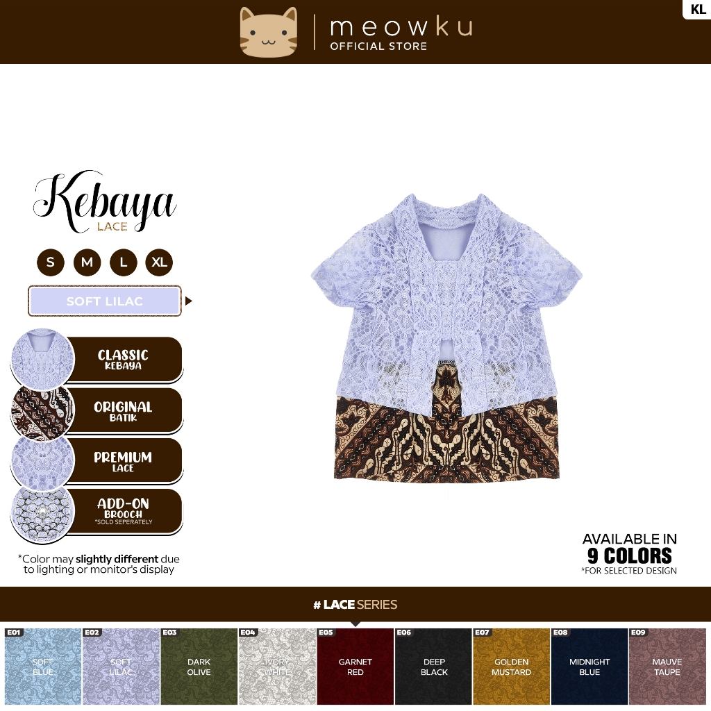 MEOWKU Kebaya Lace (Baju Raya Kucing) | Shopee Malaysia